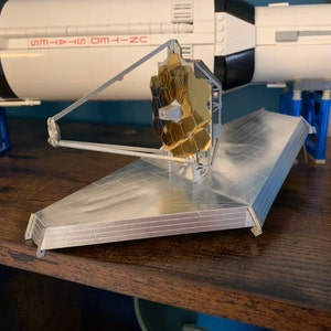 James Webb Space Telescope Model Kit Laser Cut Illustrated - Etsy