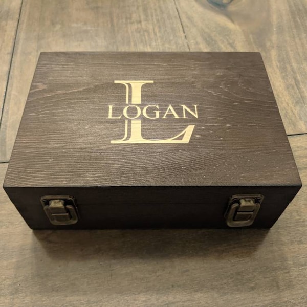 Personalized Wooden Gift Box, Engraved Name Box, Wooden Keepsake Box ...
