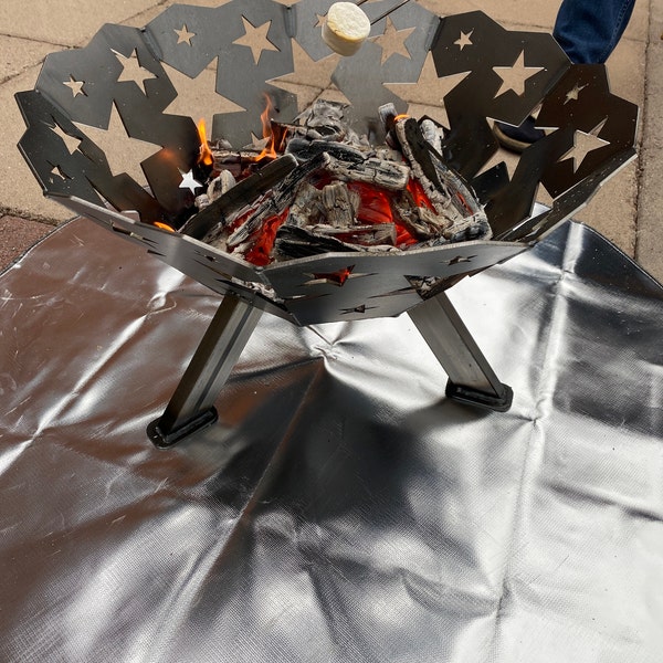 Fire Pit Star Design Hand Made Fully Welded Firepit - Etsy