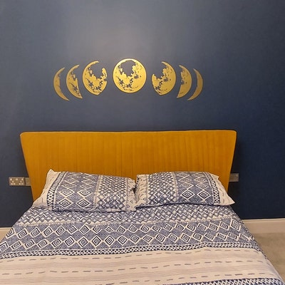 Moon Phases Wall Decal / Moon Phases Decor / Modern Decals / Moon Wall ...