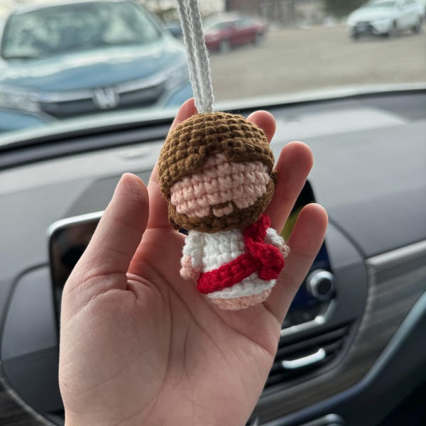 Crochet Mini Jesus Keychain/hanging, Birthday Gift - Etsy