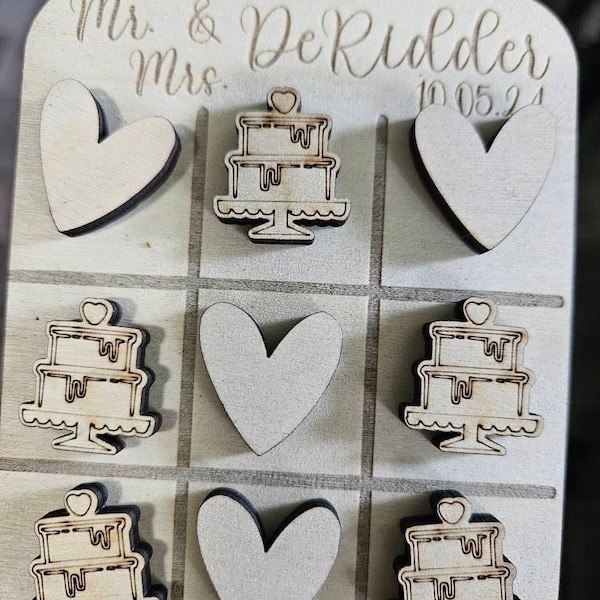 Tic Tac Toe Wedding Favors // Custom Tic Tac Toe // Games for Kids ...