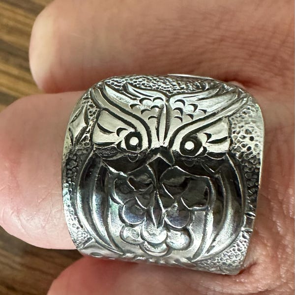 Vintage Mickey Mouse Stainless Steel Spoon Ring Vintage Bonny Disney ...