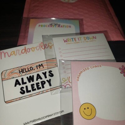 Self Love Sticky Note Sticker Waterproof Sticker Daily - Etsy