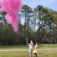 Shooting Target Gender Reveal, Skeet Shooting Targets, XL Hanging ...