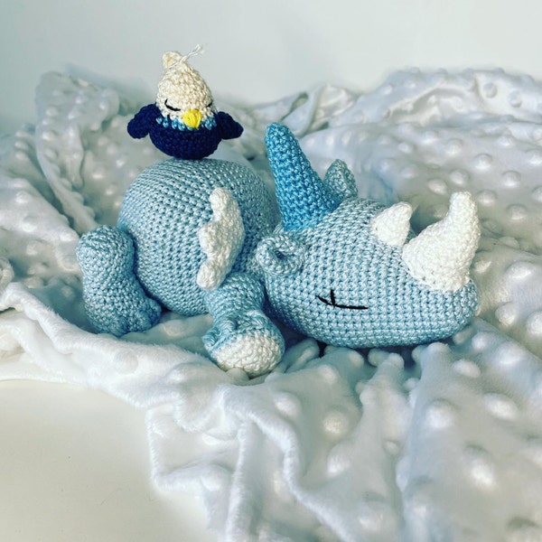 Crochet Pattern Raji the Rhinocorn | Amigurumi Rhinocorn, Musical Pull ...