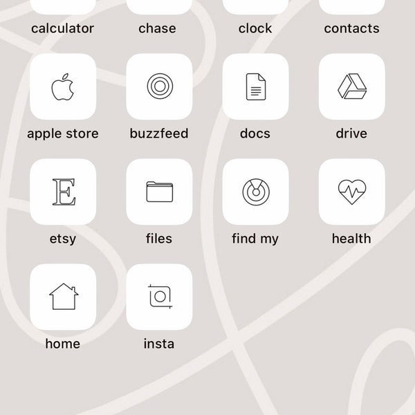 1000+ Minimalistic White and Black App Icons | Aesthetic Homescreen ...