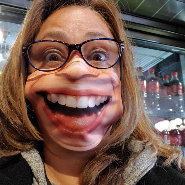 Choose Your FUNNY MASKS With 2 Filters Optional. Nose Wire Included ...