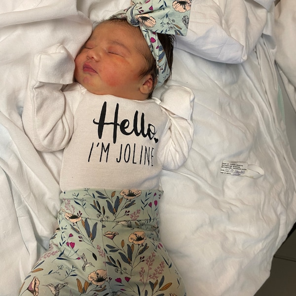 Spring Baby Girl Coming Home Outfit, Newborn Girl Coming Home Outfit ...