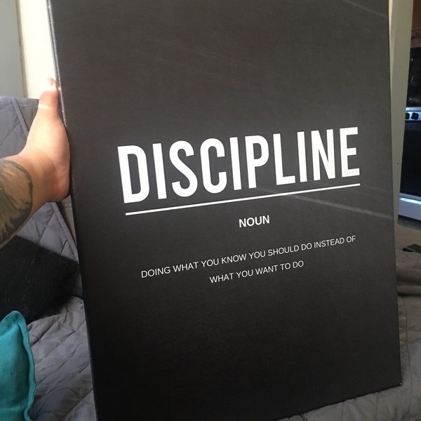 Motivational Definition Posters 3 Piece Wall Art Set for Home Gym Wall ...