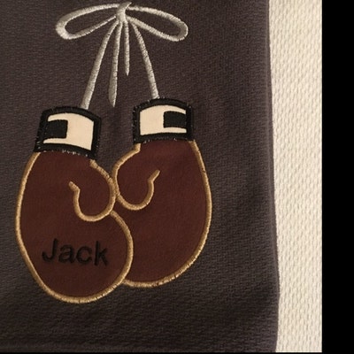 BOXING GLOVES Applique 4x4 5x7 Machine Embroidery Design File INSTANT ...