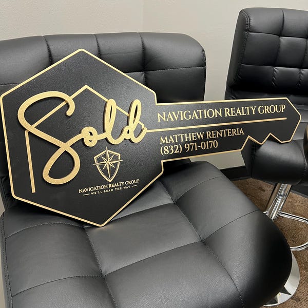 Just Closed on My New Home, Key Sold Sign, Closing Photo Prop, Modern ...