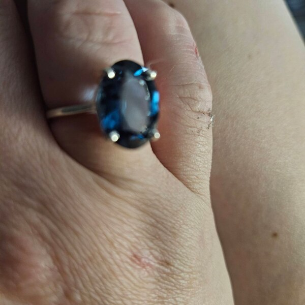 Toi Et Moi Ring Taaffeite Sapphire Ring Purple Blue Sapphire Radiant ...