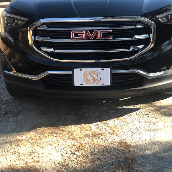 Custom "white" License Plate, Car Tag, Personalized Car Tag, Custom ...