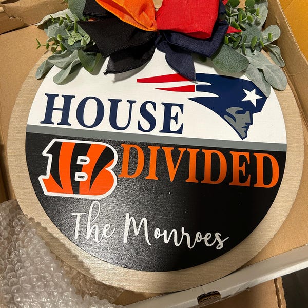House Divided Door Sign | House Divided Sign | House Divided Wreath ...