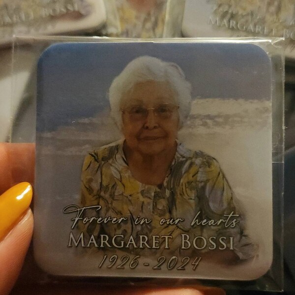 Memorial Magnets Favors Funeral in Loving Memory Loved One Gifts for ...