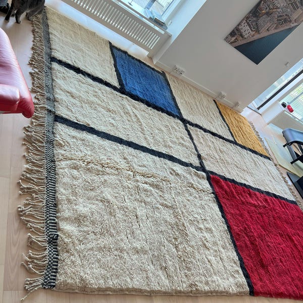 Moroccan Vintage Wool Rug From Zayan Tribe 411x 97, Red Berber Rug - Etsy