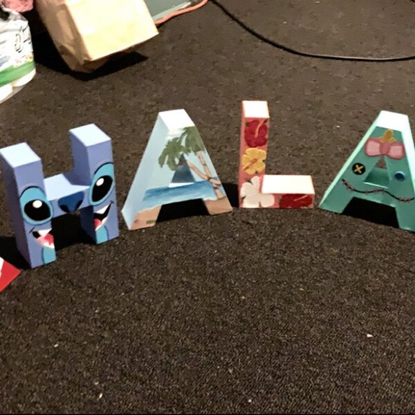 Lilo & Stitch Letters, Lilo and Stitch Birthday Decorations, Stitch ...