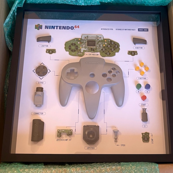 Miniboy - Framed Super Mario Themed Classic Gameboy Disassembly Art ...