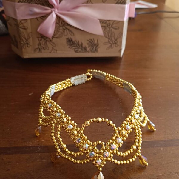 Ballerina Crown, Tiara Ballet, Clear Crystals and Gold Jewelry, Diadema ...