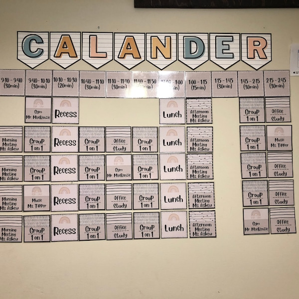 Neutral Boho Rainbow Classroom Labels [editable] - Etsy