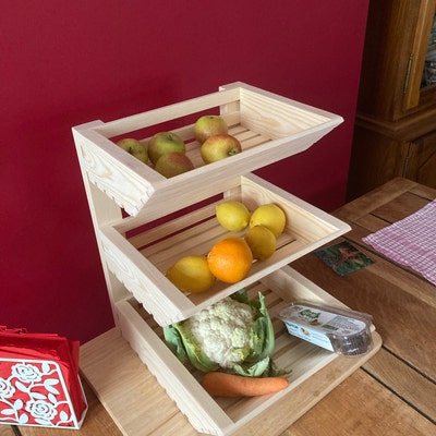 Five Tier Vegetable Rack Fruit Stand Handmade - Etsy UK