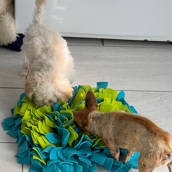 Nose-n-nibble Premium Snuffle Mat: Food Foraging Fun for Dogs, Cats ...