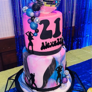 Five is a Vibe Cake Topper, 5 is a Vibe Cake Topper, Groovy One, Two ...