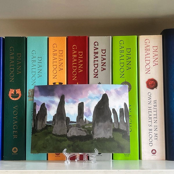 Outlander Bookends/outlander Gift/scotland/book Shelf/craigh Na Dun ...