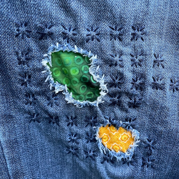 Sashiko Inspired Mending Kit Modern Visible Mending Tool Set - Etsy