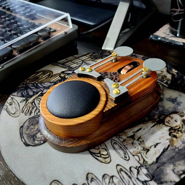 Set of Steampunk neo-victorian, Antique Look Mechanical Keyboard With ...