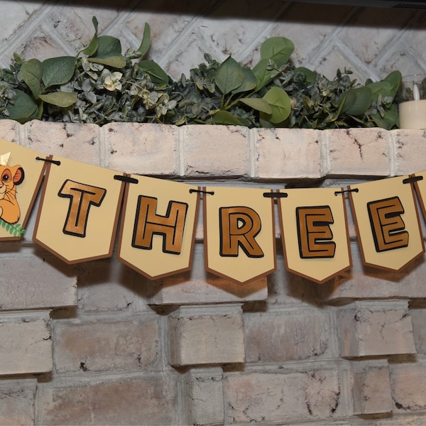 Lion King Simba Themed Highchair Banner, Lion King Birthday, Lion King ...