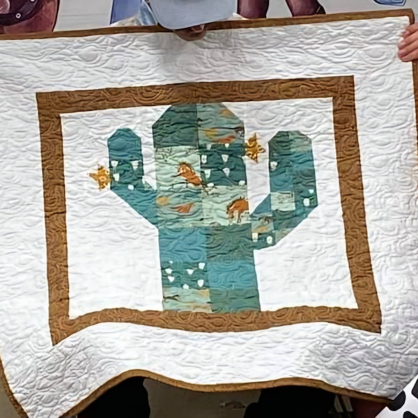 Scrappy Desert Cactus PDF Quilt Block Pattern - Includes Instructions ...