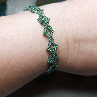 Pellet and Pip Beads Bracelet Tutorial Beading Pattern Catherine's ...