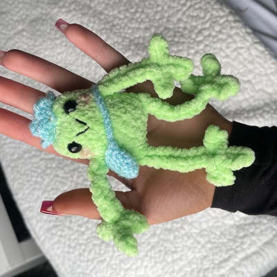 Crochet Fluffy Worry Worm Plush Anxiety Toy - Etsy UK