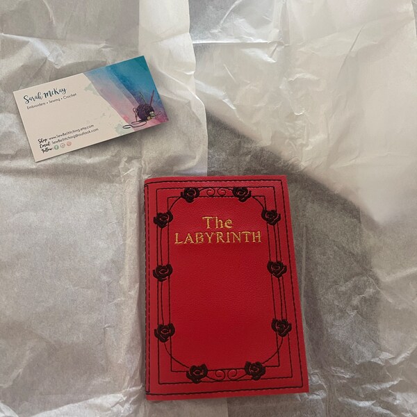 Labyrinth Notebook Cover Goblin King Jareth Sarah Maze Musical Fantasy ...