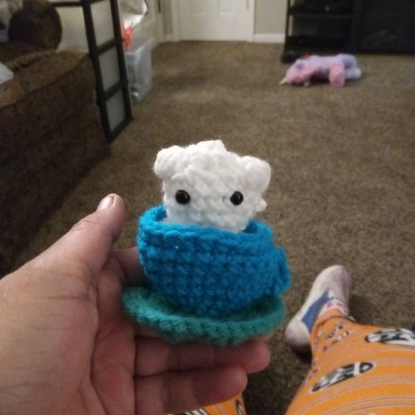 NO SEW!! Tabby Teacup Popping Desk Pal, PDF Pattern, Crochet Pop ...