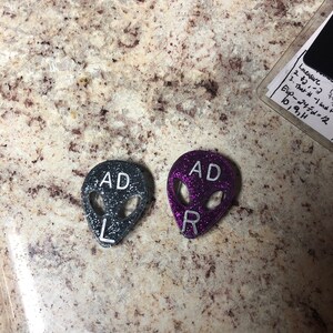 Alien Xray Markers With Initials Glitter - Etsy