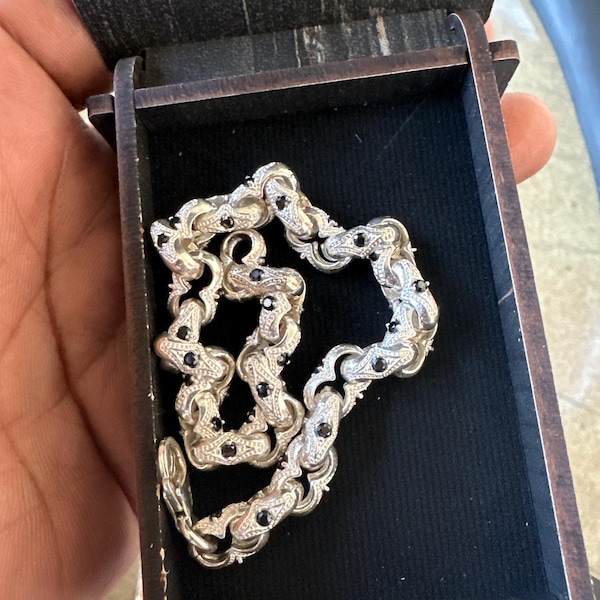 Silver Byzantine Chains, Silver Handmade Chain Necklace, Unique Silver ...