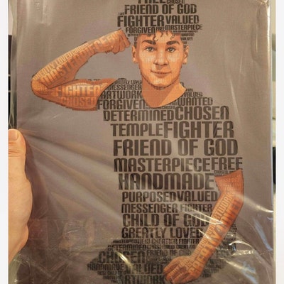 Text Art Portrait From Your Photo, Personalize Portrait, Abstract Art ...