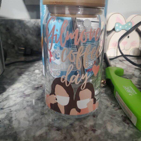 Gilmore Iced Coffee Glass Cup | Gilmore Gift | Beer Can Glass Cup ...