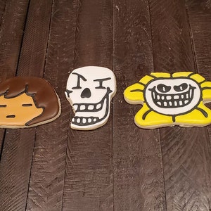 Undertale Cookie Cutters Frisk, Sans, Papyrus, Flowey, Toriel Undertale ...
