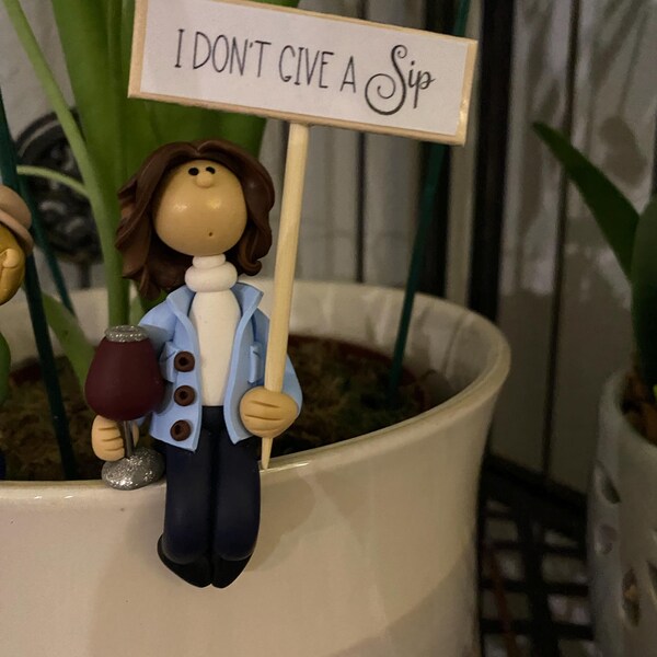 Cat Pot Sitter / Tuxedo Cat / Flower Pot Sitter / Cat Pot Hugger / Cat ...