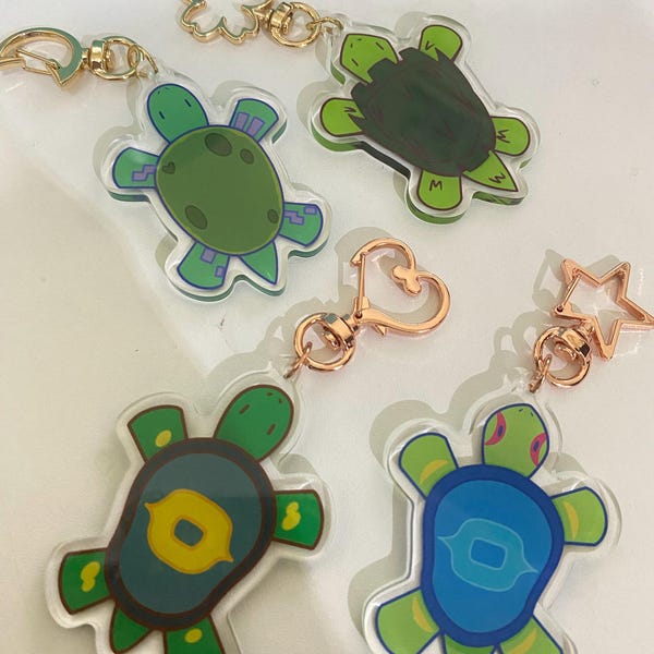 Turtle Virtual Pets / / 2.5 Inch Keychain - Etsy
