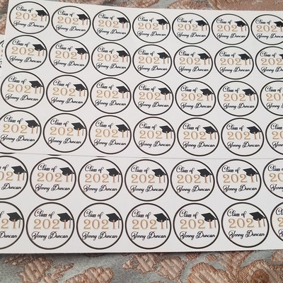 Personalized Graduation Stickers, Class of 2024 Stickers, Graduation ...