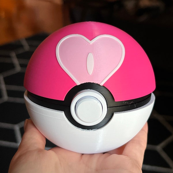 Love Ball Pokemon Poke Ball 3D Printed Switch, 3DS, or Ring Holder - Etsy