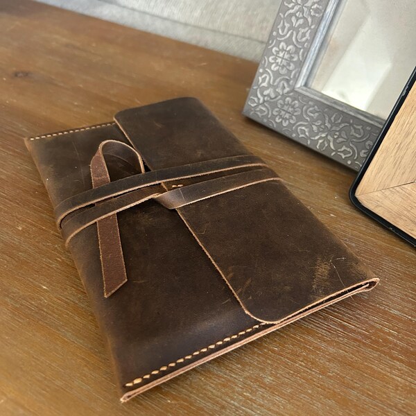 Personalized Vintage Leather Notepad Holder for TOPS Legal Pad Writing ...