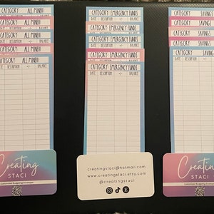 Budgeting Cash Envelopes A6 Cash Envelopes With Tabs for Cash Budgeting ...