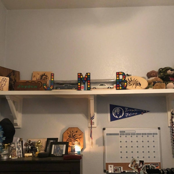 Black brick Script Stand-up Letters, Embedded With Real Bricks. - Etsy