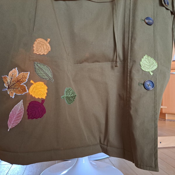 Autumn Leaves Flaming Fall Embroidered Patches Iron on Set - Etsy